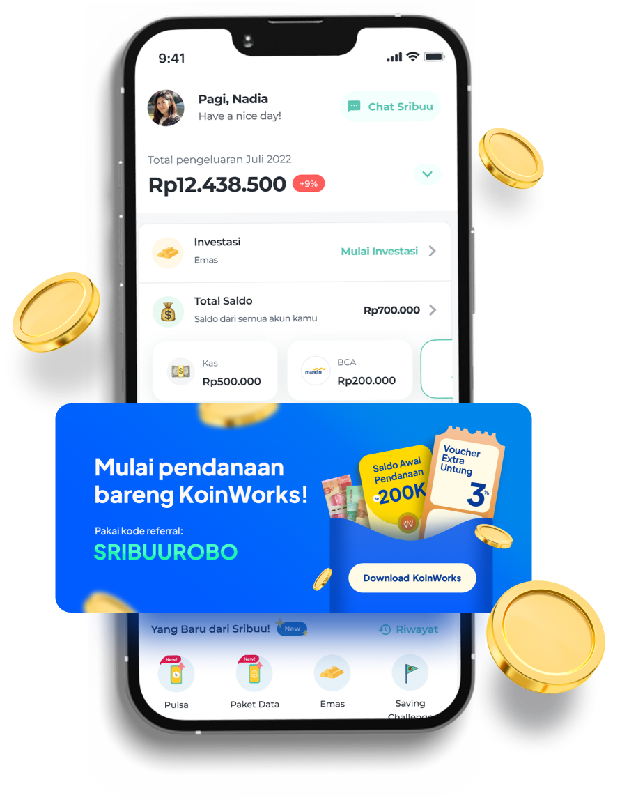 KoinWorks - Sribuu | Aplikasi Catat Keuangan