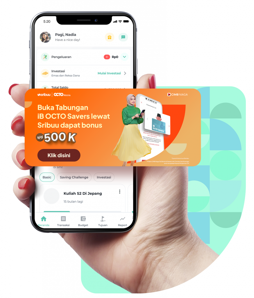 CIMB Octo Savers - Sribuu | Aplikasi Catat Keuangan