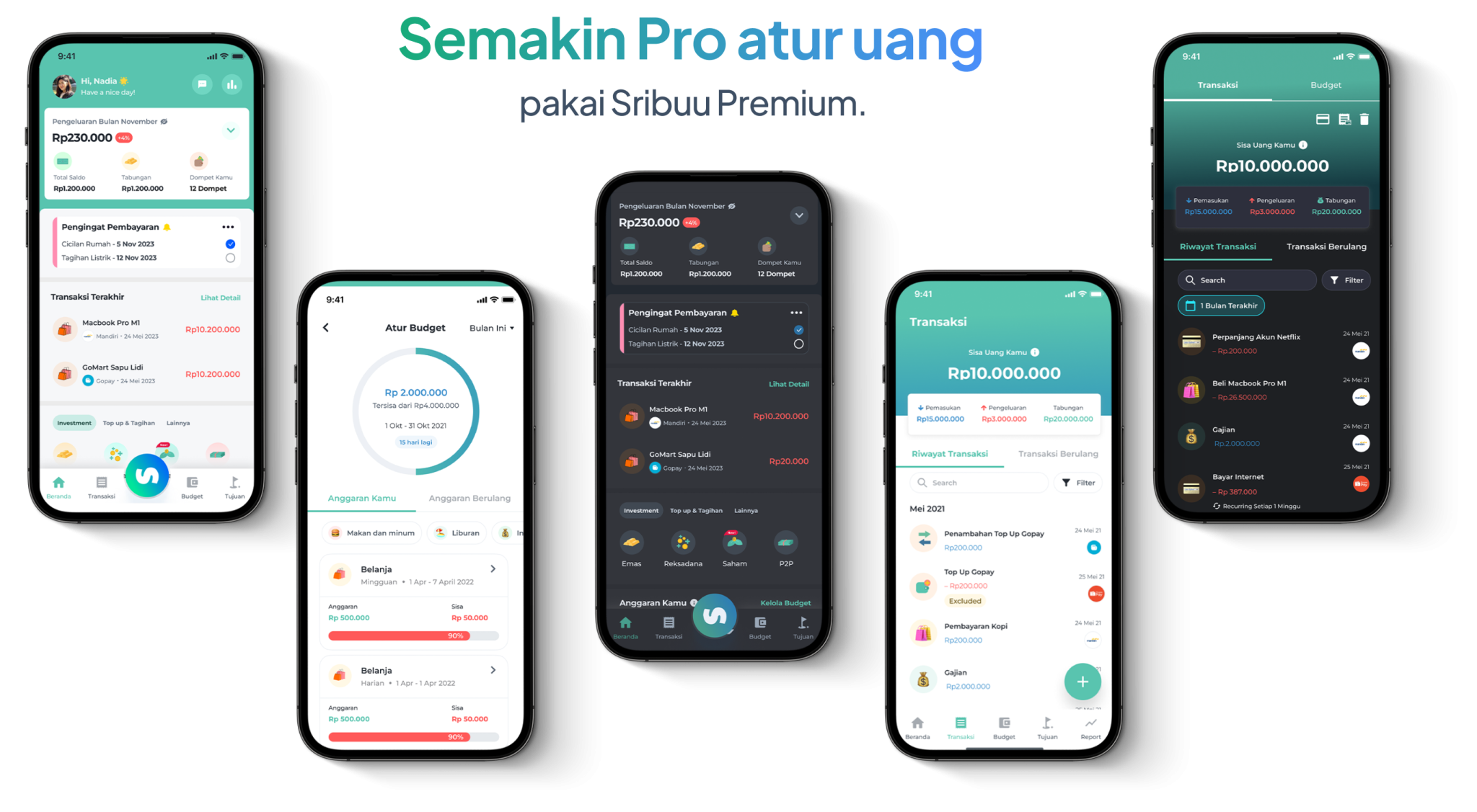 Sribuu Premium - Sribuu | Aplikasi Catat Keuangan