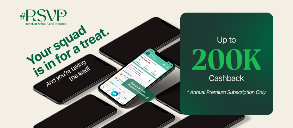 Group Subscription Sribuu Premium 🥳 - Sribuu | Aplikasi Catat Keuangan